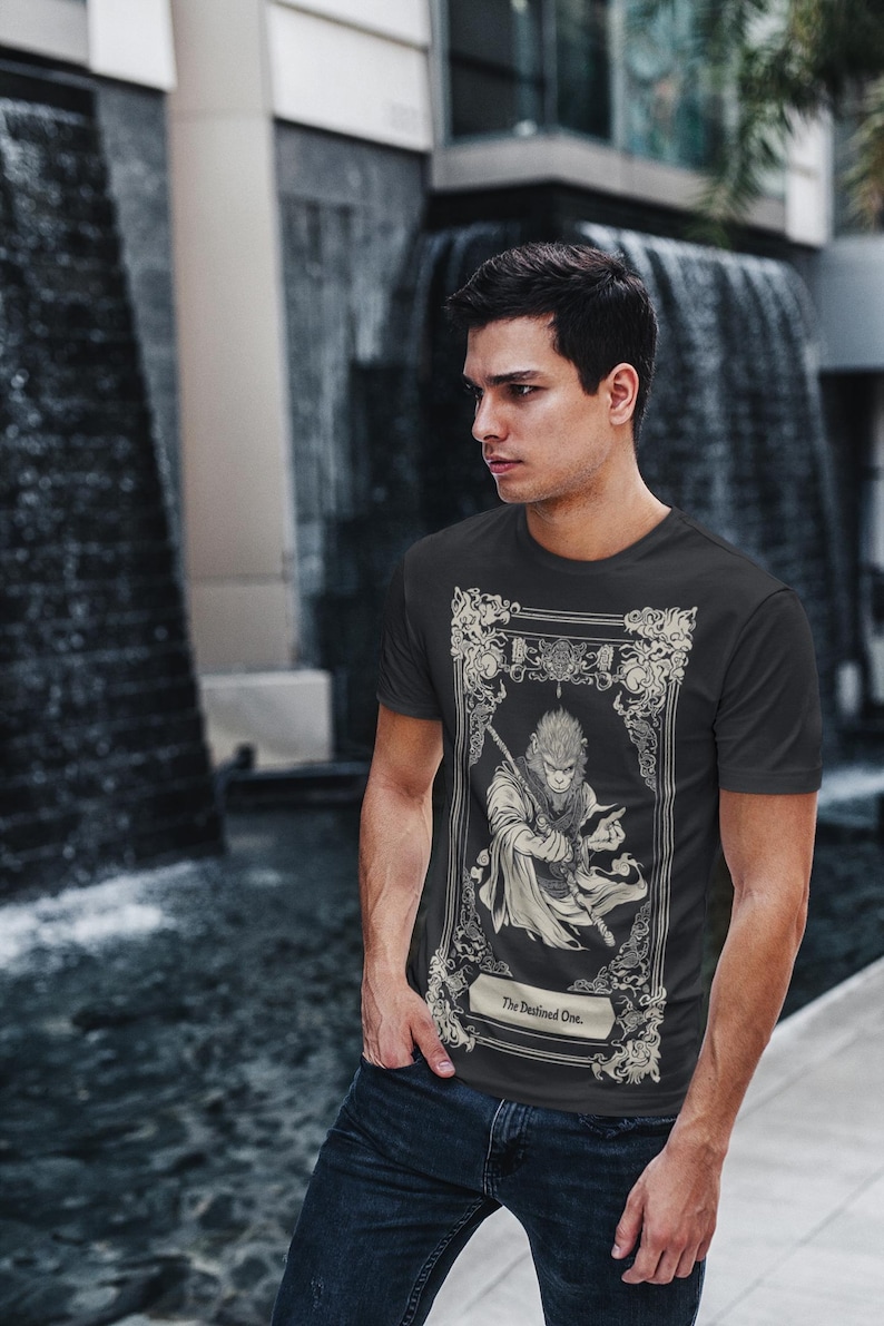 Black Myth Wukong Shirt Journey to the West Gamer Tee Chinese Mythology ...
