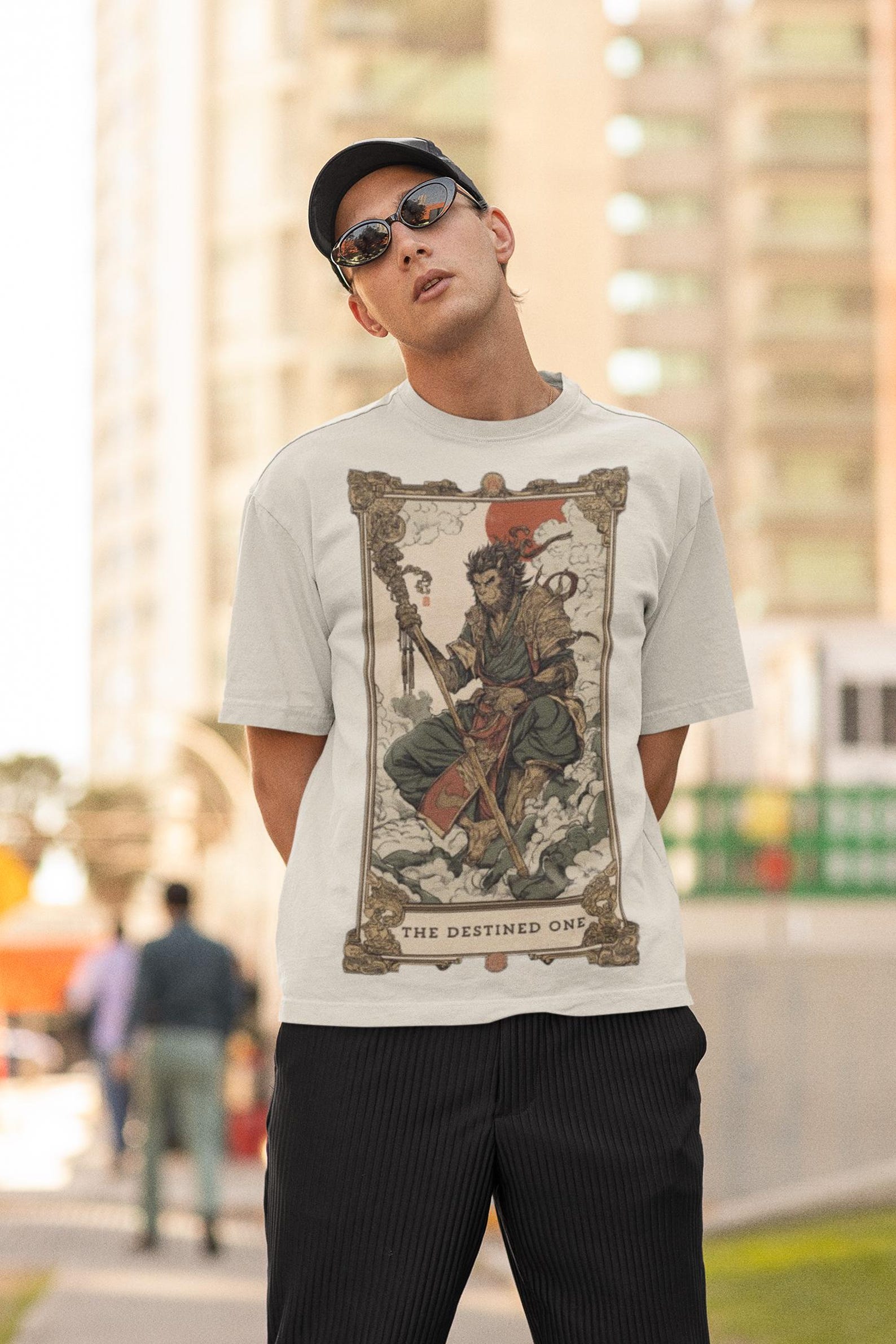 Black Myth Wukong Shirt the Destined One Journey to the West Tee Sun ...