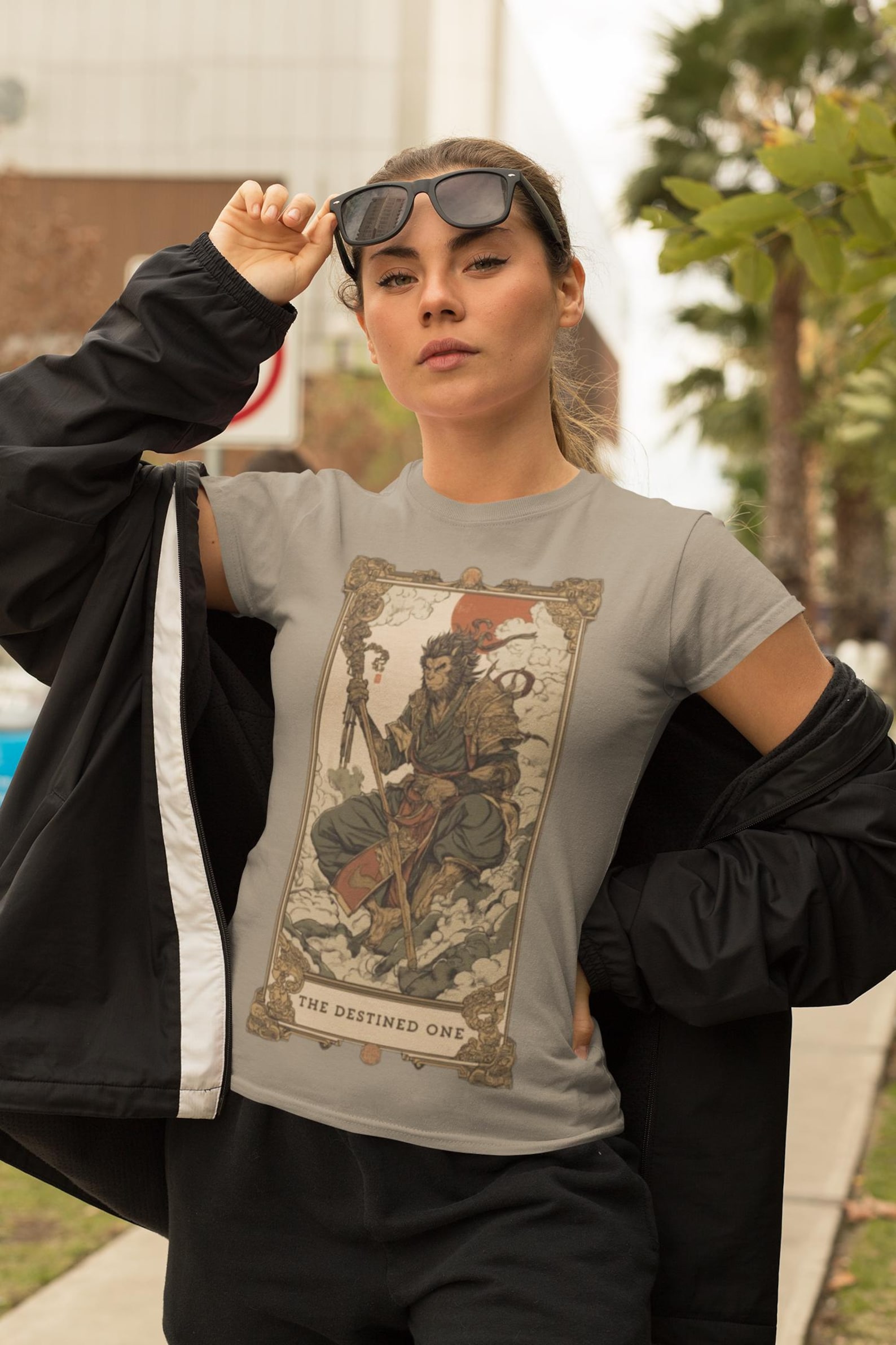 Black Myth Wukong Shirt the Destined One Journey to the West Tee Sun ...