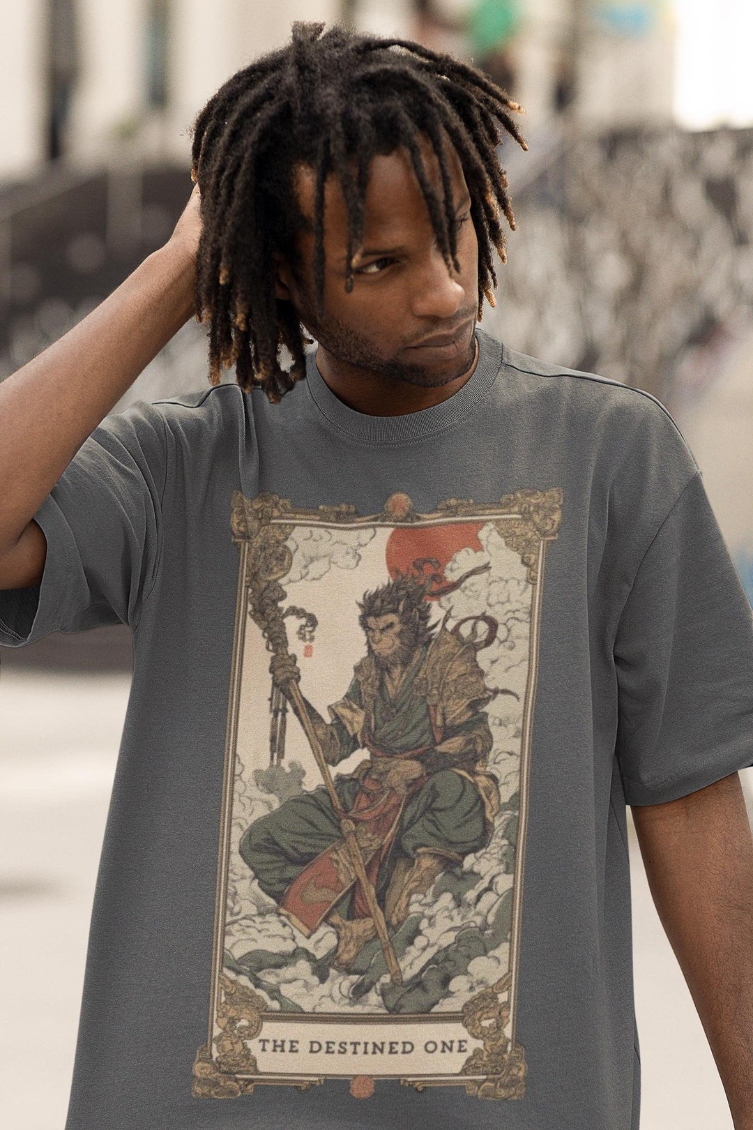 Black Myth Wukong Shirt the Destined One Journey to the West Tee Sun ...