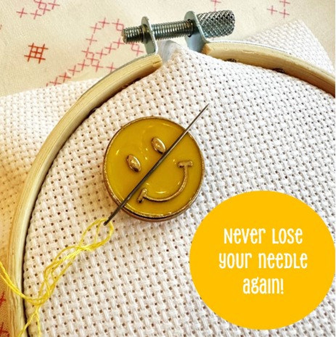 Smiley Face Needle Minder, Smiley Needle Nanny - Etsy