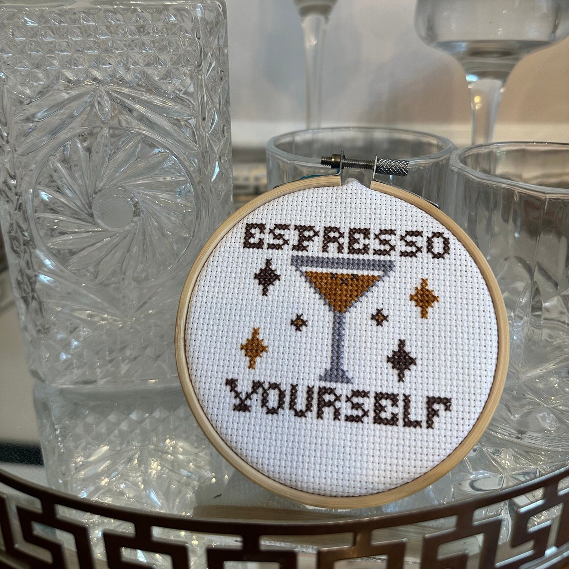Espresso Martini Cross Stitch Pattern Great for Beginners - Etsy