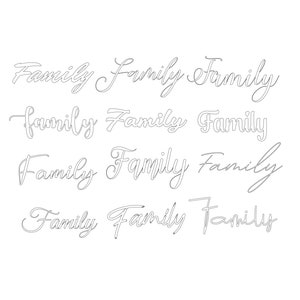 Family Script Font Bundle – 12 Options SVG EPS PDF - Etsy