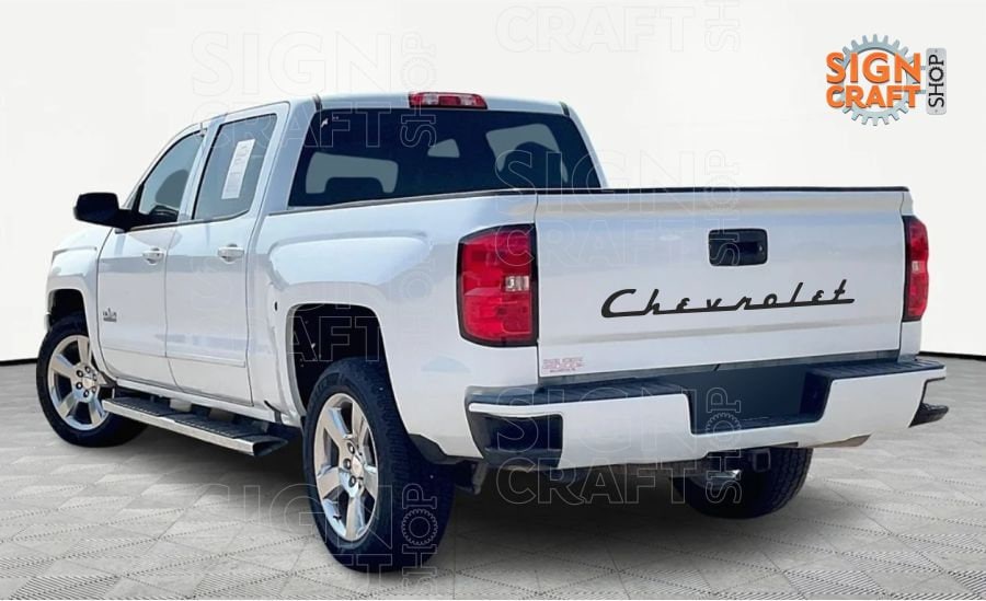 Vintage Chevrolet Decal for Silverado Pickup Truck | Retro Style Vinyl ...