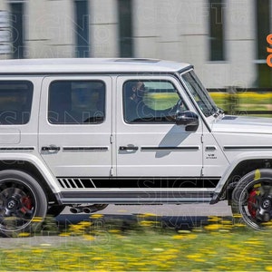 Mercedes Benz G63 AMG Matte Black Side Stripes G Wagon Decals 2018 ...