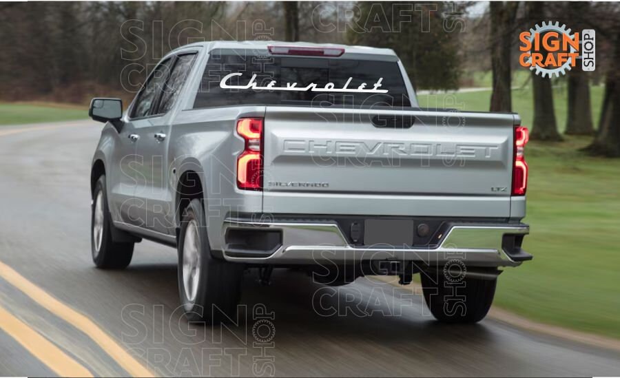 Vintage Chevrolet Decal for Silverado Pickup Truck | Retro Style Vinyl ...