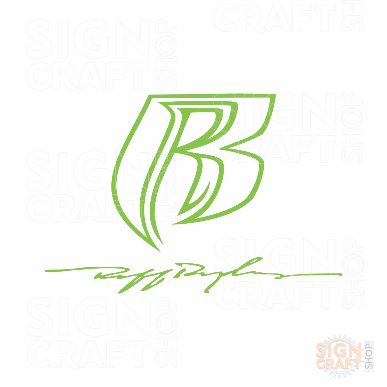 Ruff Ryders, White Vinyl Decal - Etsy