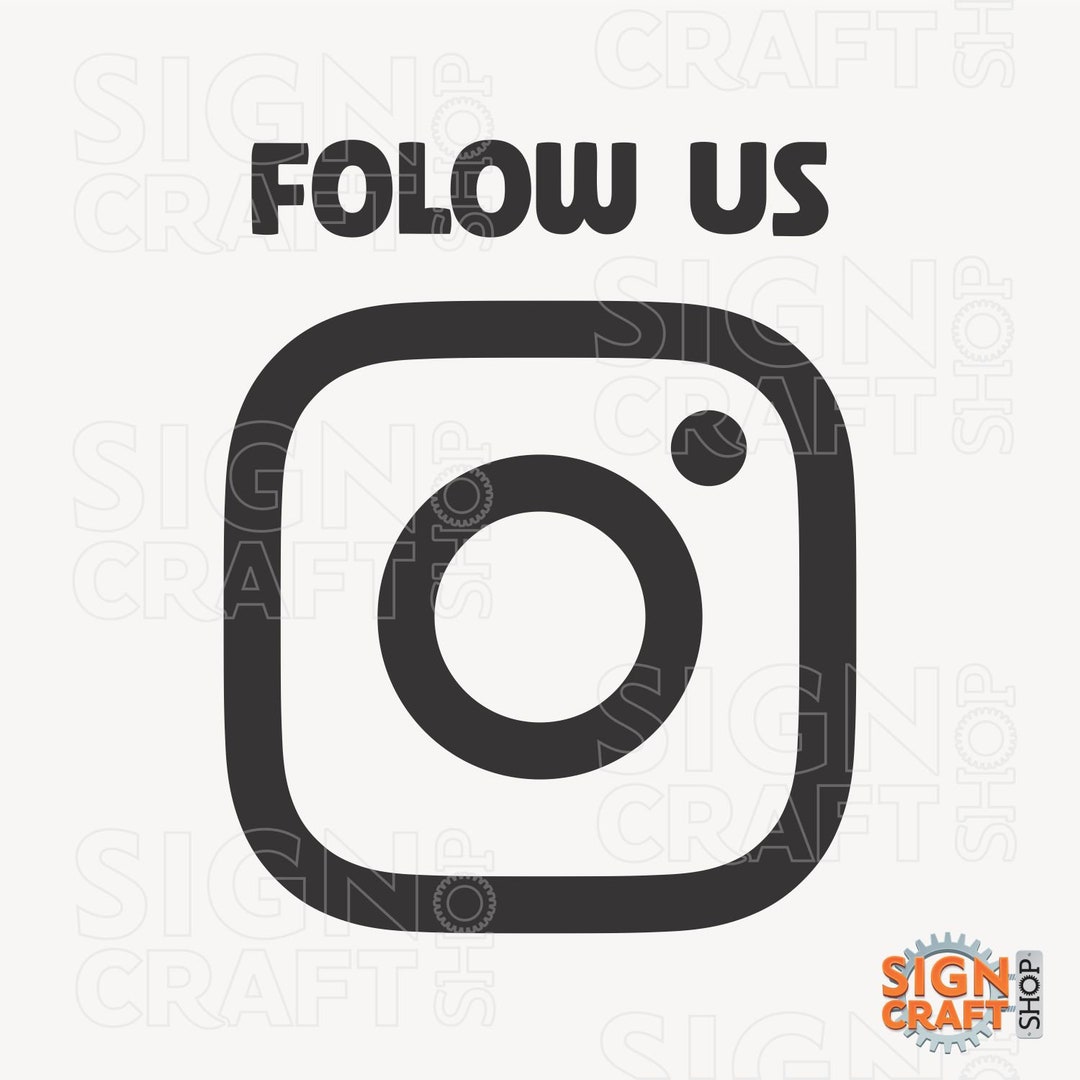 Follow Us on Instagram Logo, Digital File, Pdf, Png, SVG, EPS Instagram ...