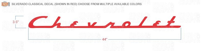 Vintage Chevrolet Decal for Silverado Pickup Truck | Retro Style Vinyl ...