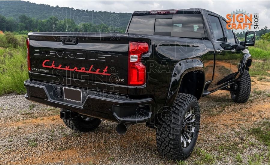 Vintage Chevrolet Decal for Silverado Pickup Truck | Retro Style Vinyl ...