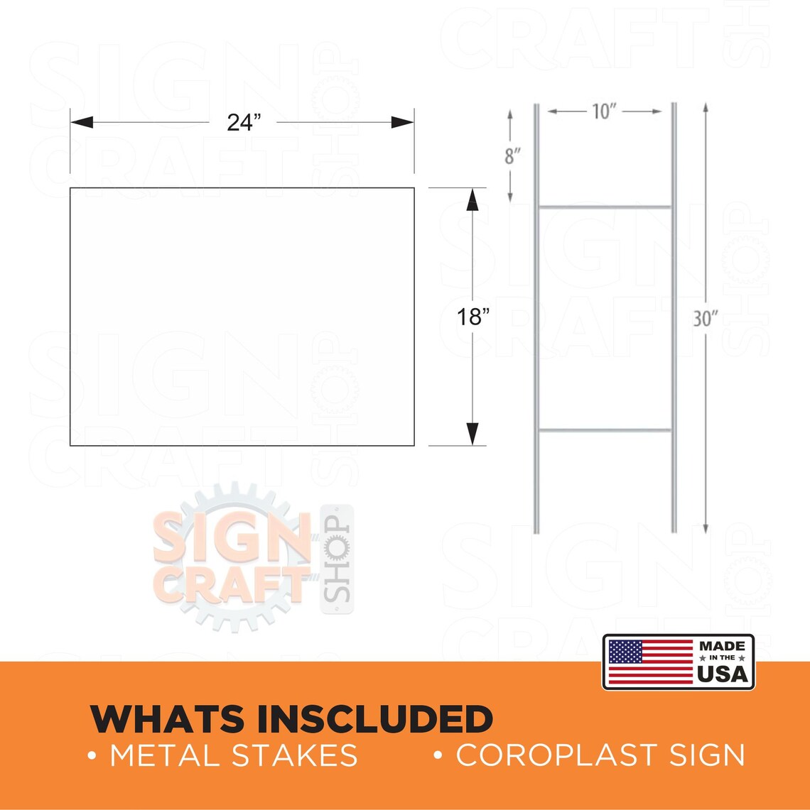 Turn Left, Arrow, Directional Yard Sign, 24"w X 18"h, With Stakes ...
