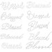 Blessed - Script Font Bundle, 10 Options, Svg, Eps, Pdf, Vinyl Cutter ...