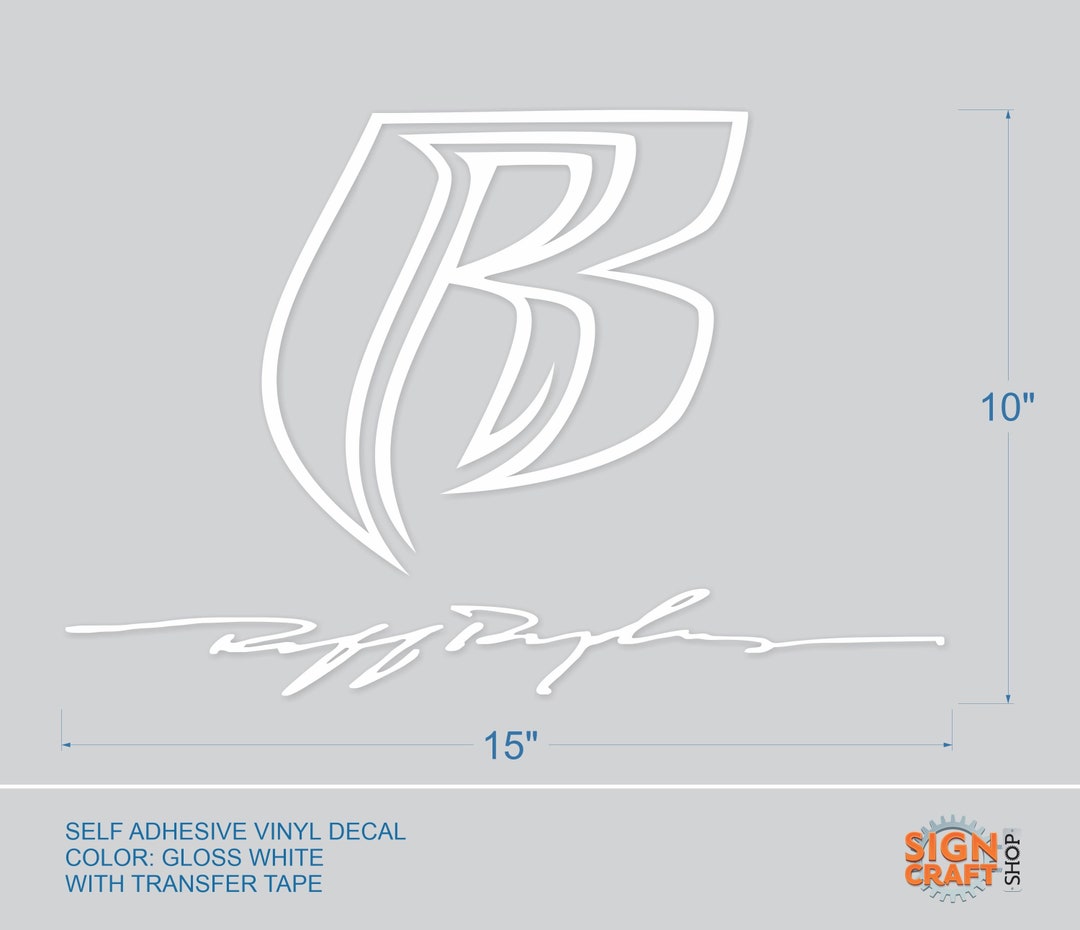 Ruff Ryders, White Vinyl Decal - Etsy