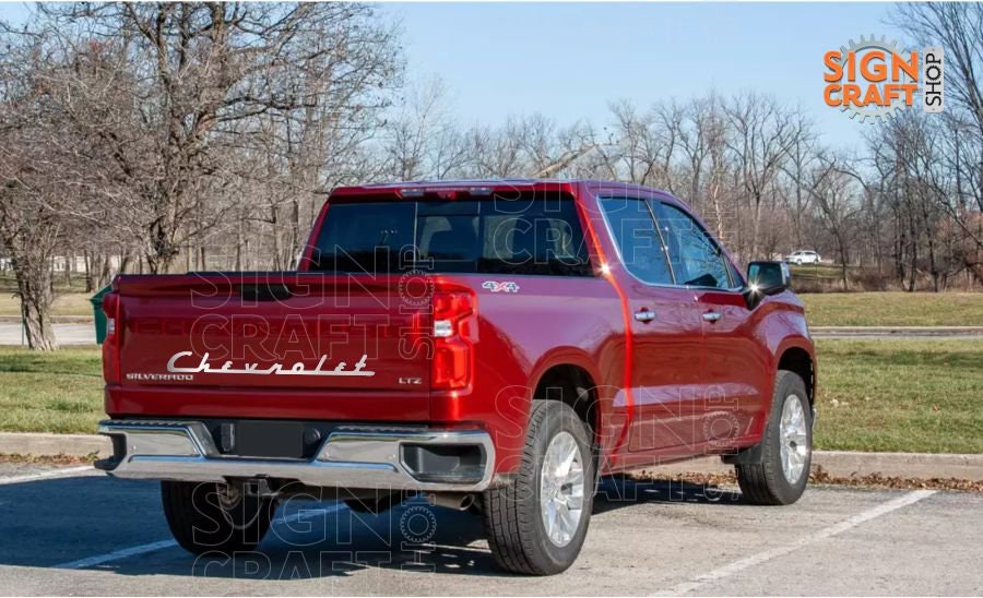 Vintage Chevrolet Decal for Silverado Pickup Truck | Retro Style Vinyl ...