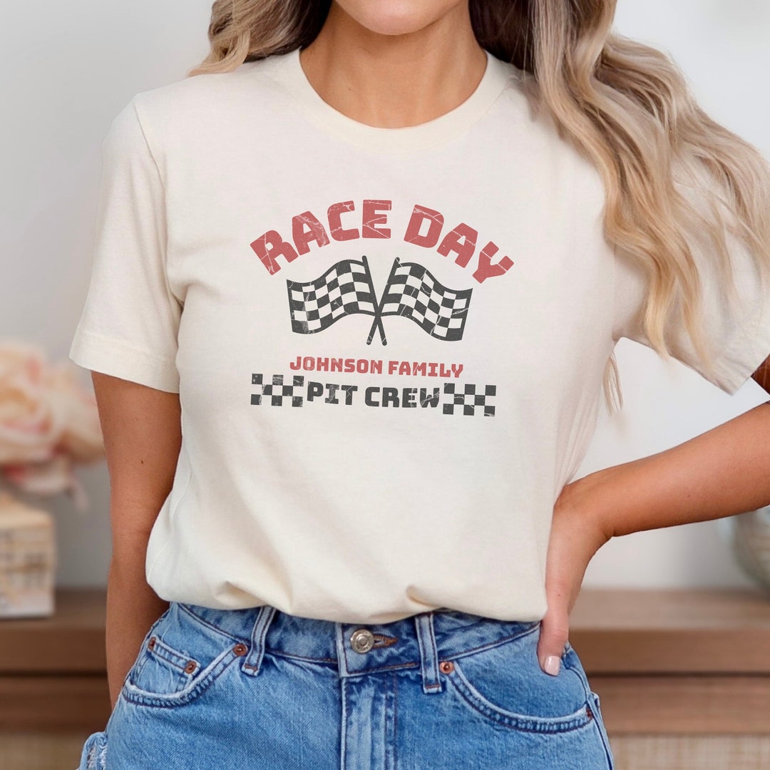 Personalized Family Racing Shirt, Custom Family Pit Crew Tee, Race Day ...