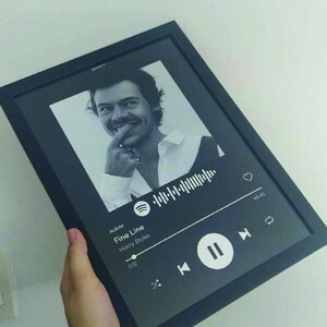 Custom Spotify Frame, Personalized Song Plaque, Spotify Code Gifts, Printable Gift, Svg/ai, A4 ...