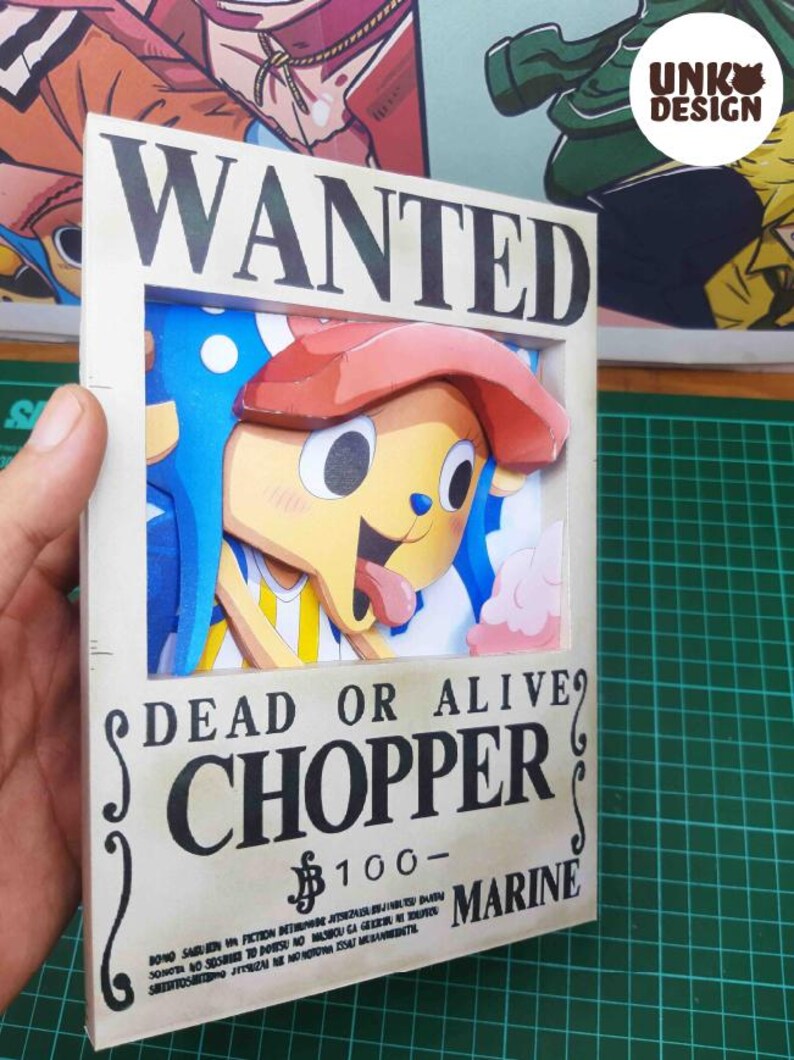 3D Papercraft Pirate Bounty Posters | DIY Layered Paper Art, PDF ...