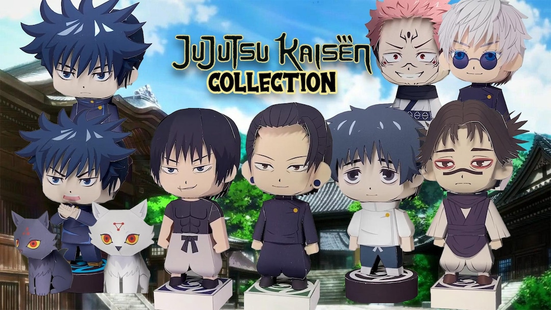 Super Pack Paper Toys Cursed Energy Sorcerers Jjk, PDF DIY Templates ...