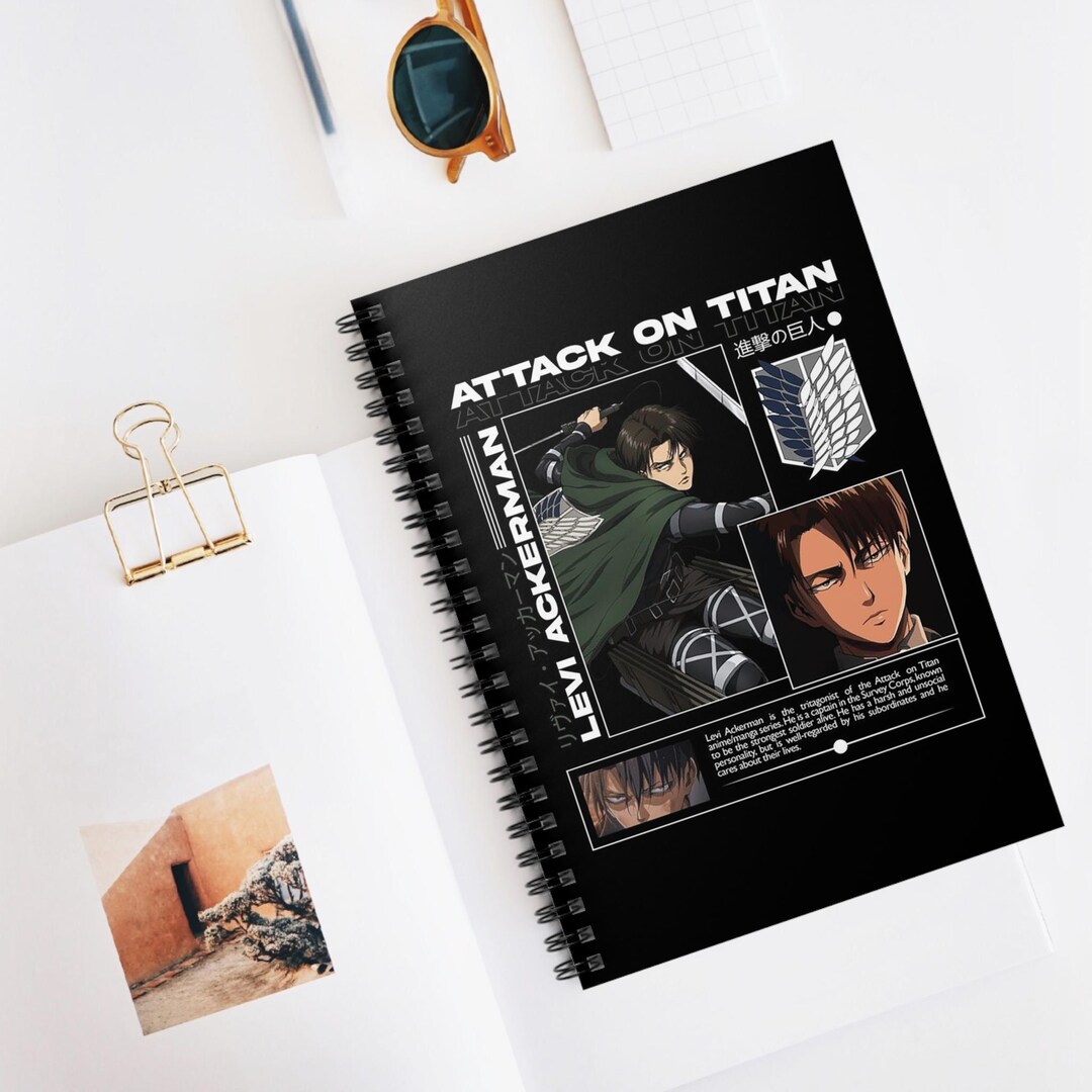 Anime Spiral Notebook - Titan Warriors Style, Ideal for Fans, Diary ...