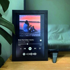 Custom Spotify Frame, Personalized Song Plaque, Spotify Code Gifts, Printable Gift, Svg/ai, A4 ...
