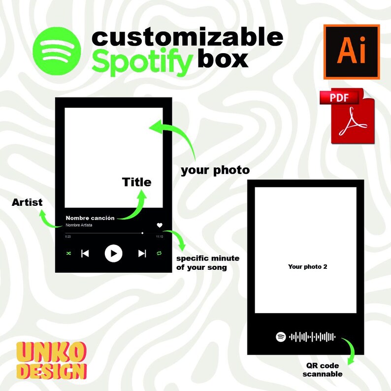 Custom Spotify Frame, Personalized Song Plaque, Spotify Code Gifts ...