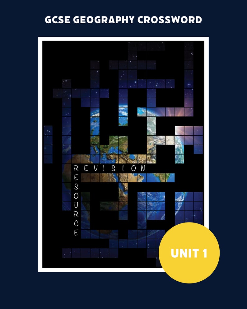 GCSE Geography Revision Crossword Puzzle - Etsy