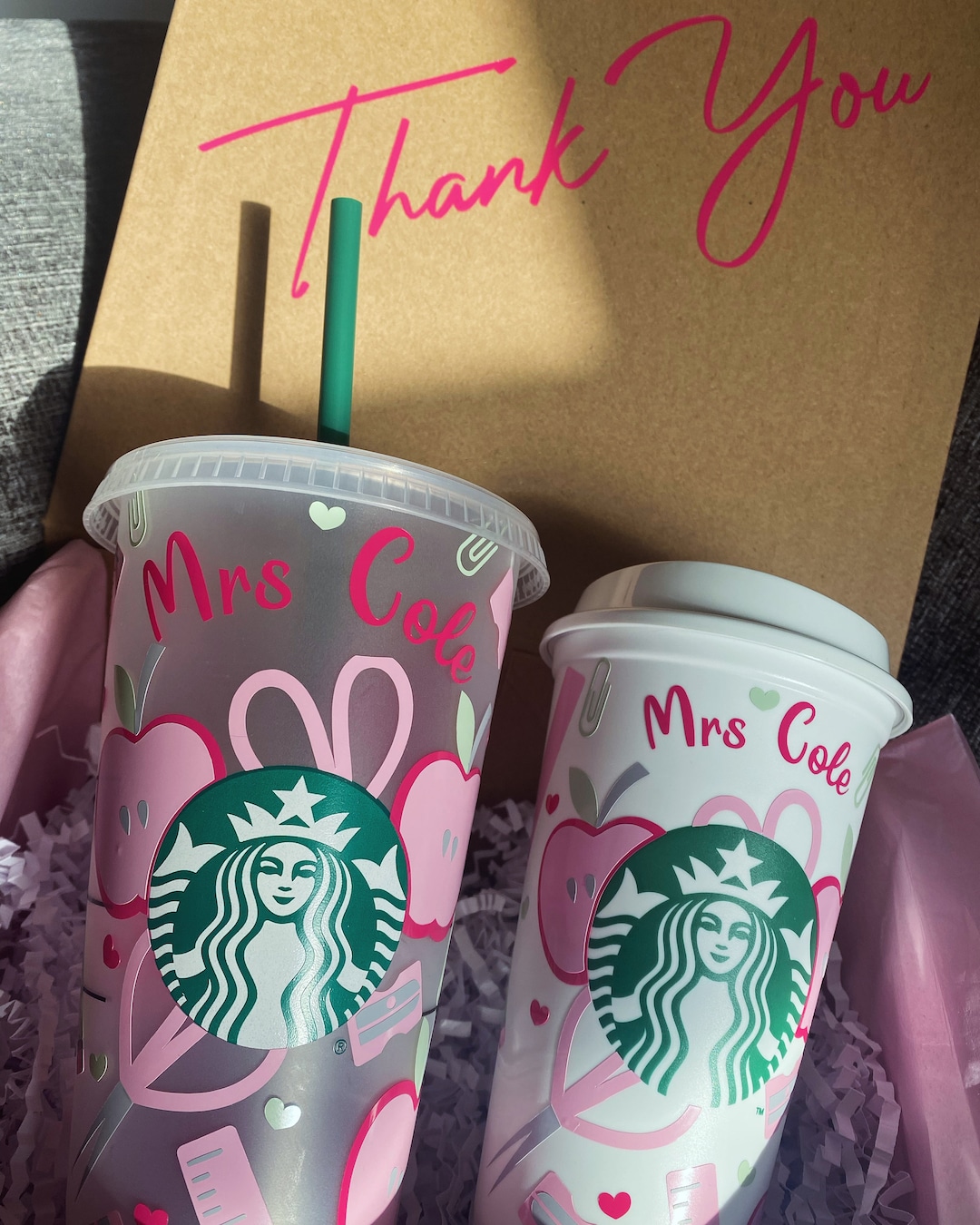 Personalised Starbucks Cup Personalised Teacher Gift Cold Cup Hot Cup ...