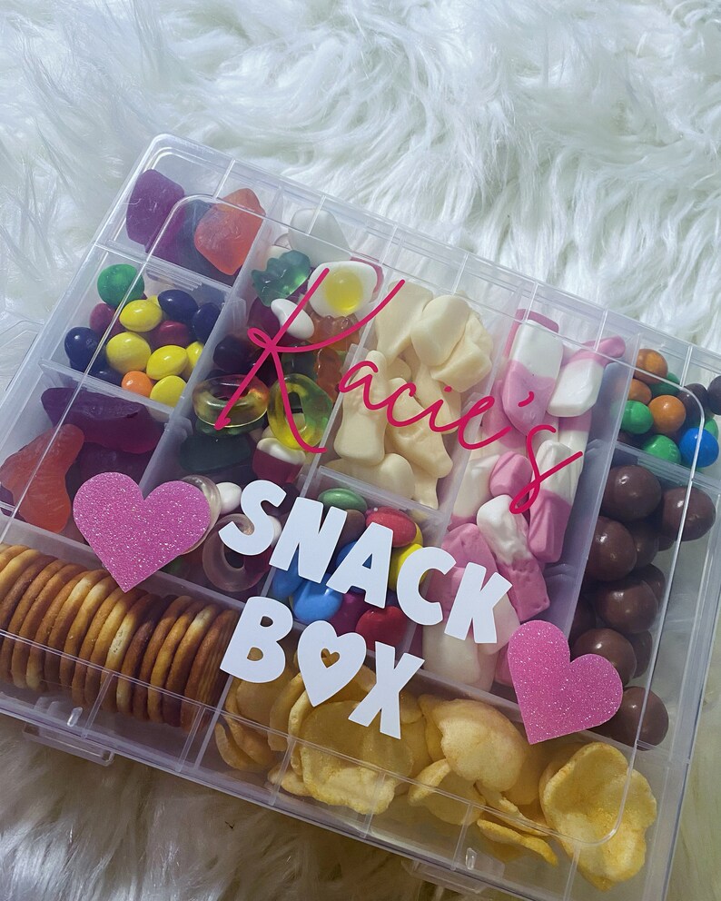 Personalised Snack Box Travel Box Flight & Holiday Boxes Plane Snacks ...