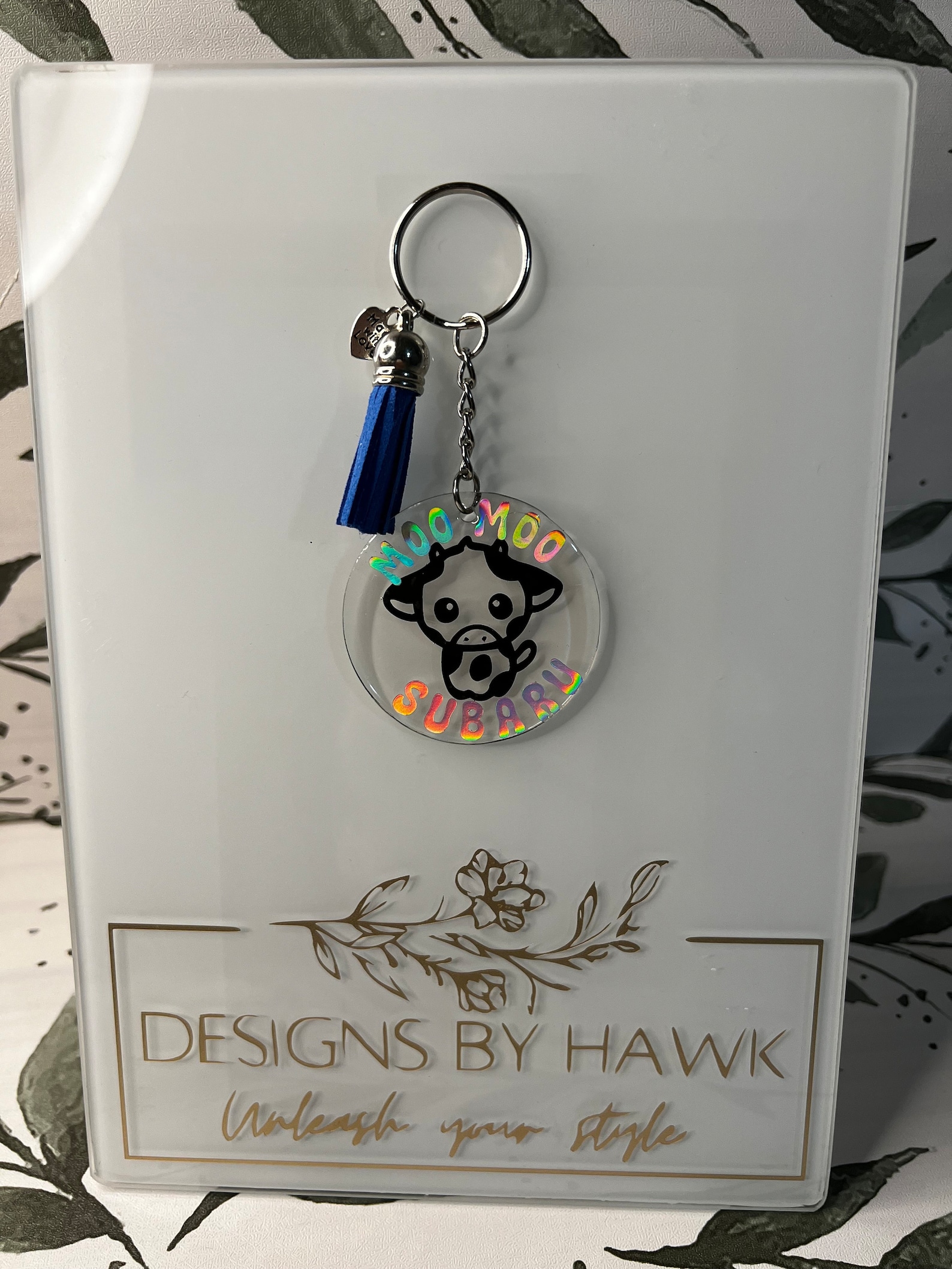 Moo Moo Subaru Keychain Personalized Gifts for Her - Etsy