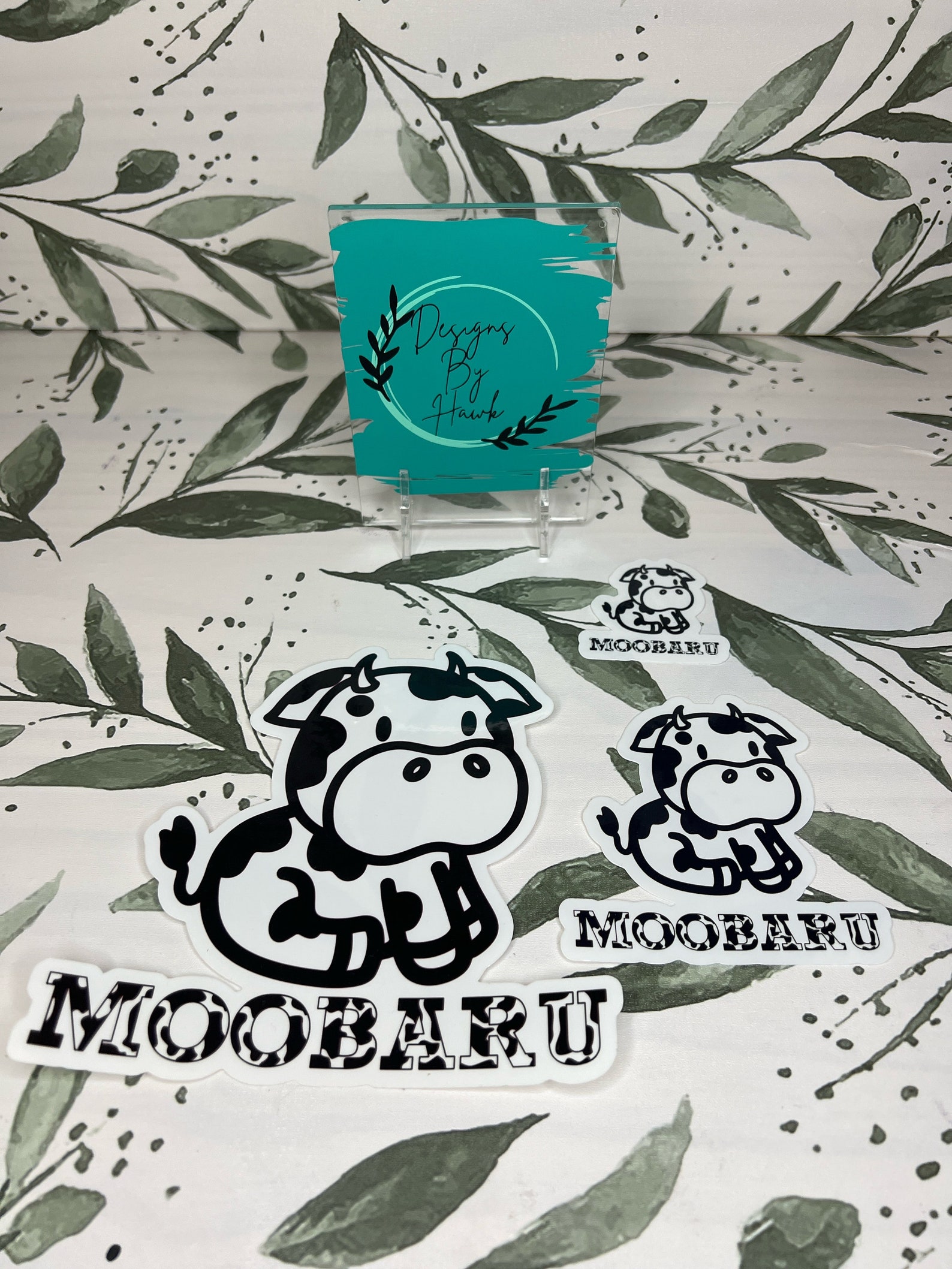 Moo Moo Subaru Stickers Moobaru - Etsy