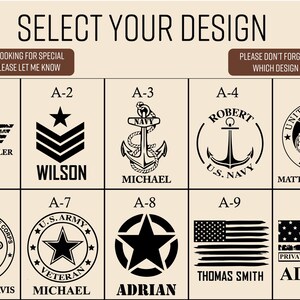 Custom Leather Portfolio - Military Gifts - Gift for Military Husband ...