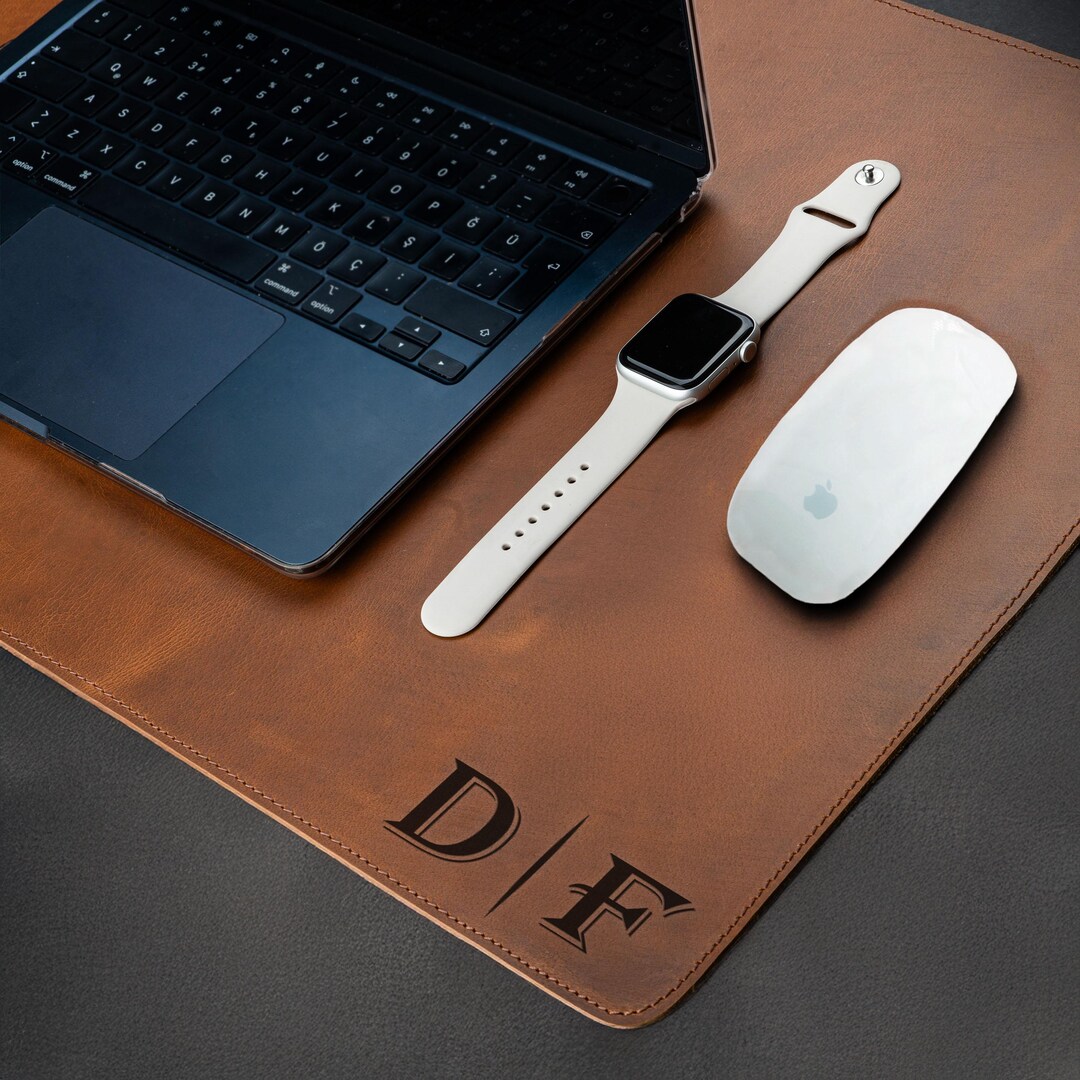 Custom Leather Desk Mat Personalized Office Desk Pad, Large Gaming ...