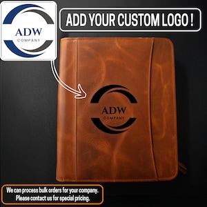Custom Leather Portfolio - Military Gifts - Gift for Military Husband ...
