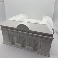 Miniature Ferry/train Station Building + Clock Tower HO (1/87) Scale ...