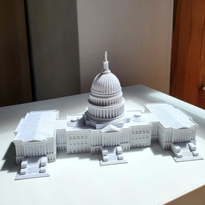 US Capitol Model, Architectural Building Replica, Detailed Scale Model ...