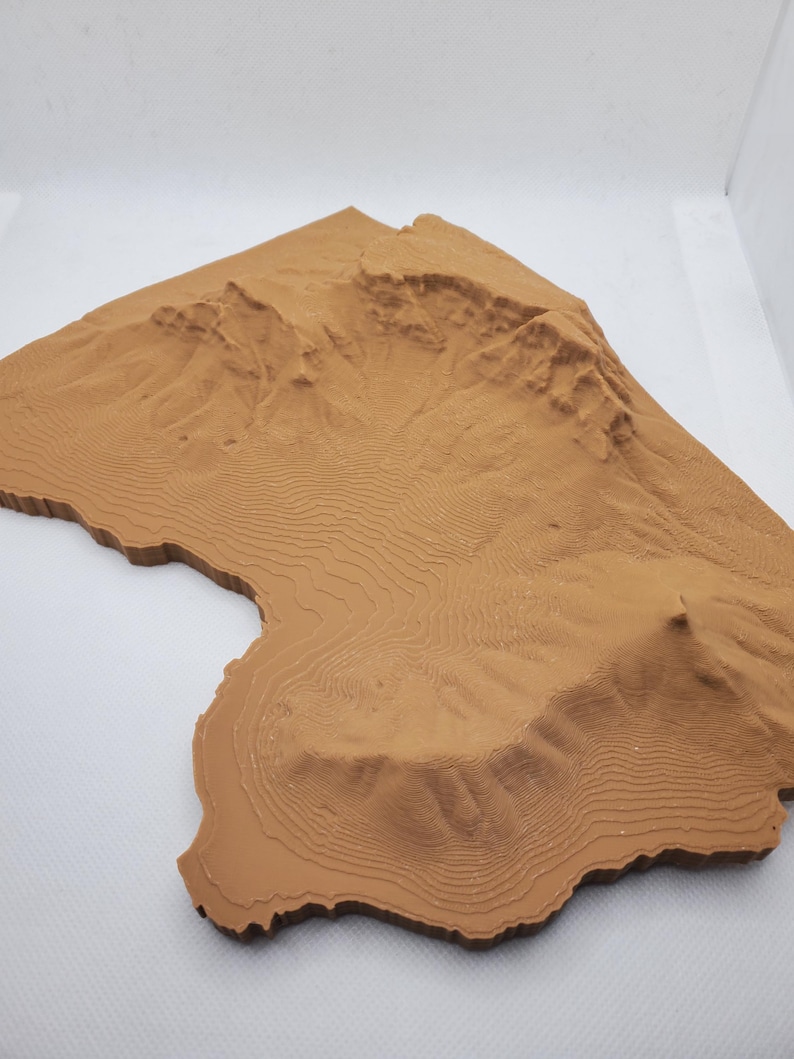 Cape Town Topography Model | Table Mountain Relief Map | South African ...