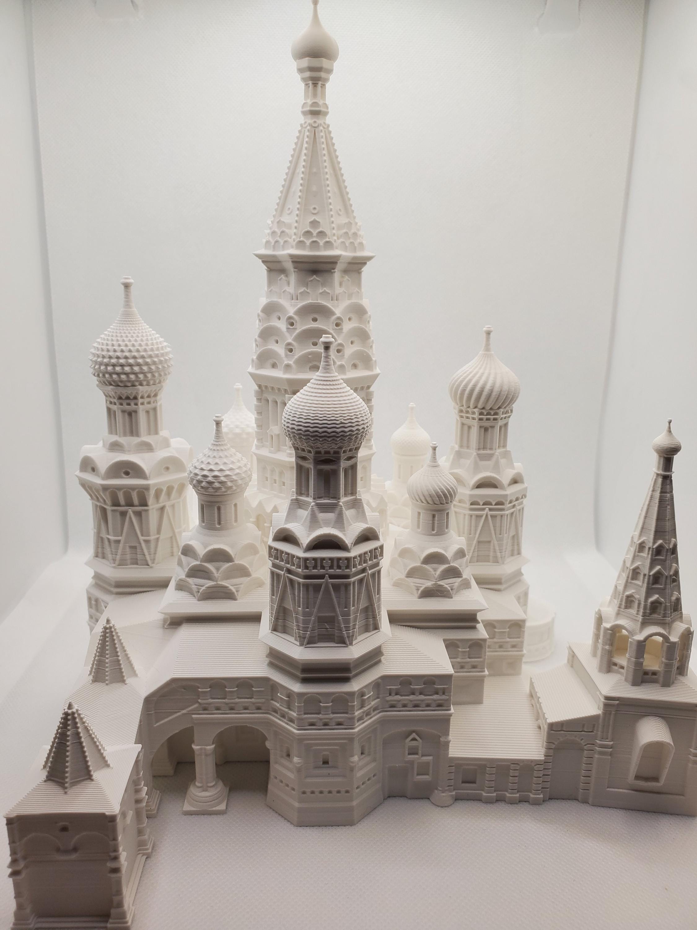 St. Basil's Cathedral Model in Moscow - Detailed 3D Printed, Paintable ...
