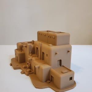 New Mexico Pueblo Architecture Model | Southwestern Diorama Decor ...
