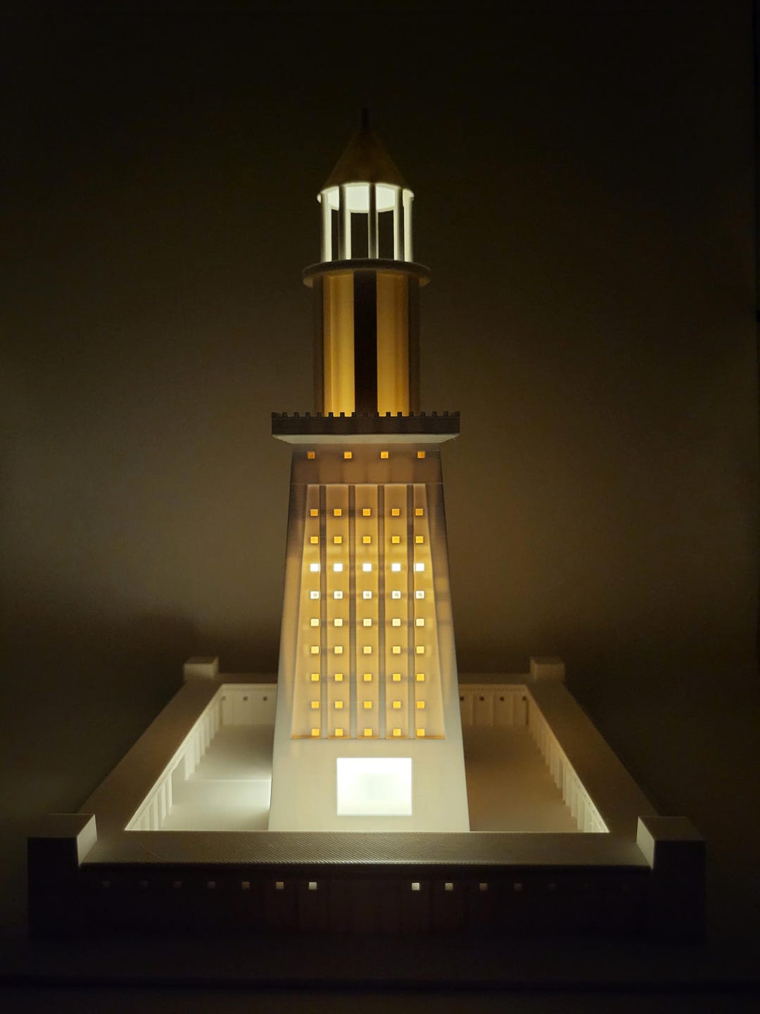 Alexandria Lighthouse Model, Ancient Wonder Replica, Pharos of ...