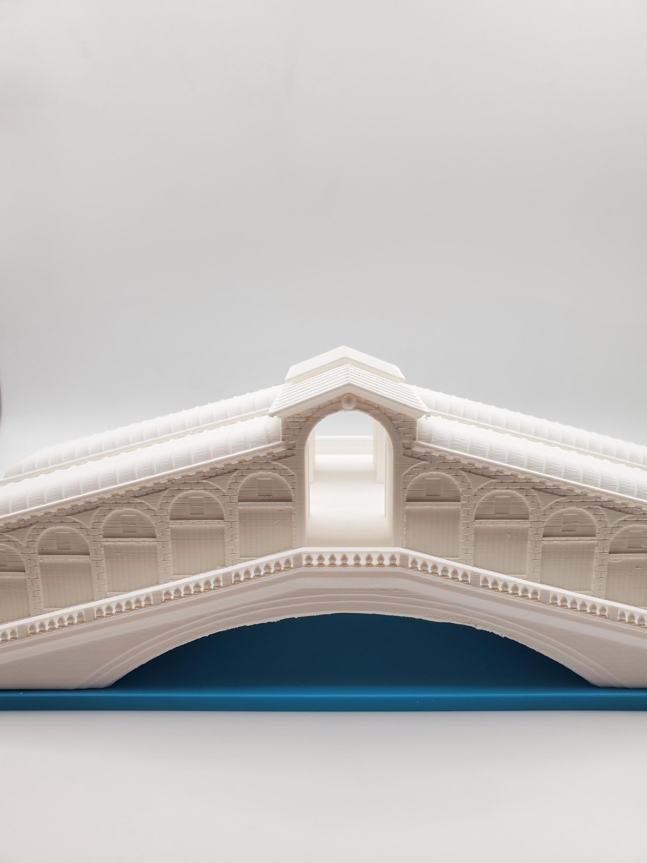 Rialto Bridge Model Venice Italy, Architectural Landmark Miniature ...