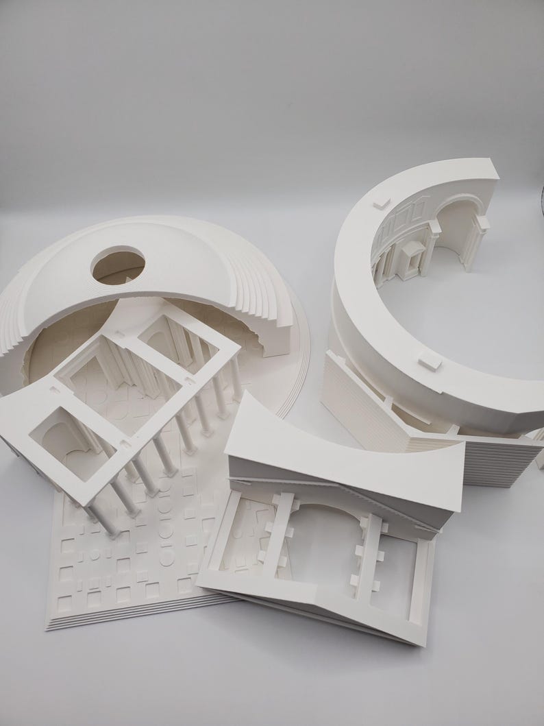 Pantheon Cross Section Model, Ancient Roman Architecture Model ...