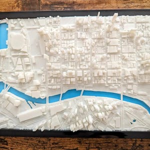 Melbourne 3D City Map, Detailed Melbourne Topographic Art, Modern ...
