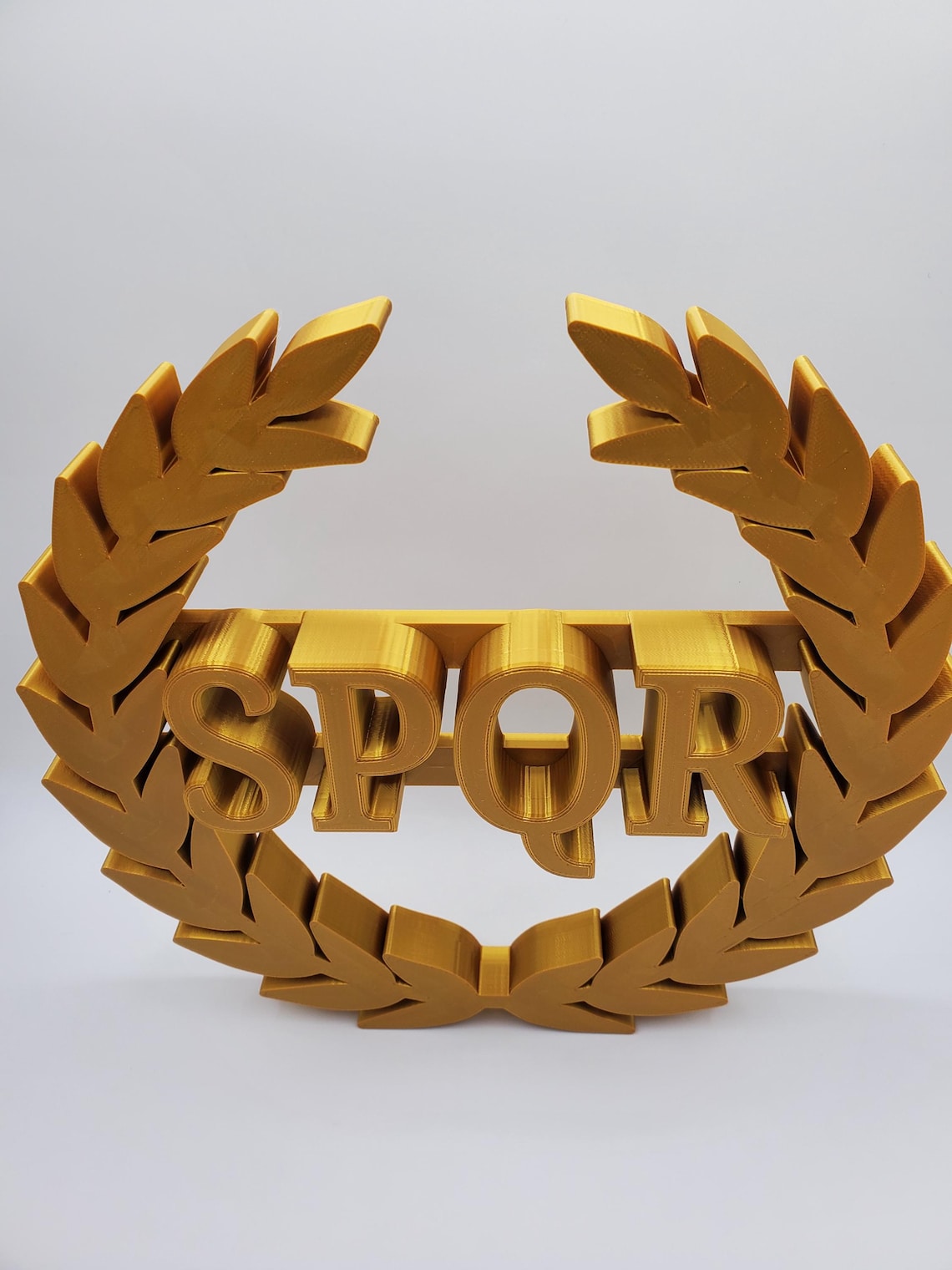 SPQR Roman Empire Laurel Wreath Wall Decor, Ancient Rome History Decor ...