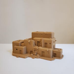 New Mexico Pueblo Architecture Model | Southwestern Diorama Decor ...