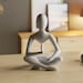 Meditating Statue for Home Decor - Minimalist Abstract Yoga Sculpture ...