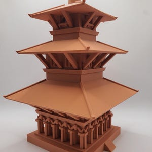 Durbar Square Pagoda Model, Kathmandu Nepal Temple Replica, Asian ...