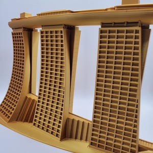 Marina Bay Sands Model, Diorama, Detailed Singapore Landmark ...