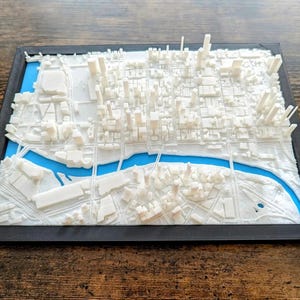 Melbourne 3D City Map, Detailed Melbourne Topographic Art, Modern ...