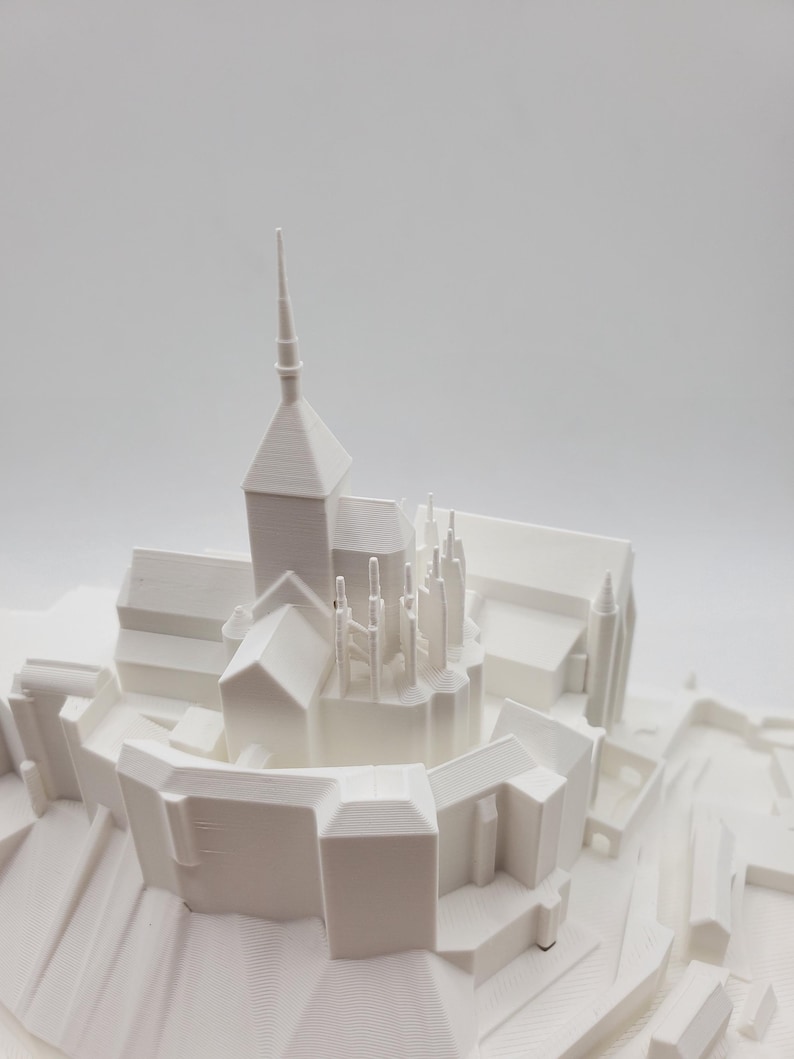 Mont Saint-michel Model, French Landmark Miniature, Historical ...