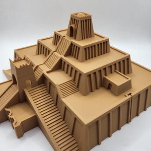 Ziggurat of Ur Model, Ancient Mesopotamian Temple, Historical Landmark ...